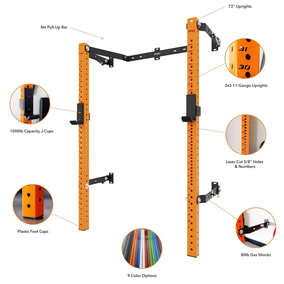 Profile PRO Folding Squat Rack – PRx Performance