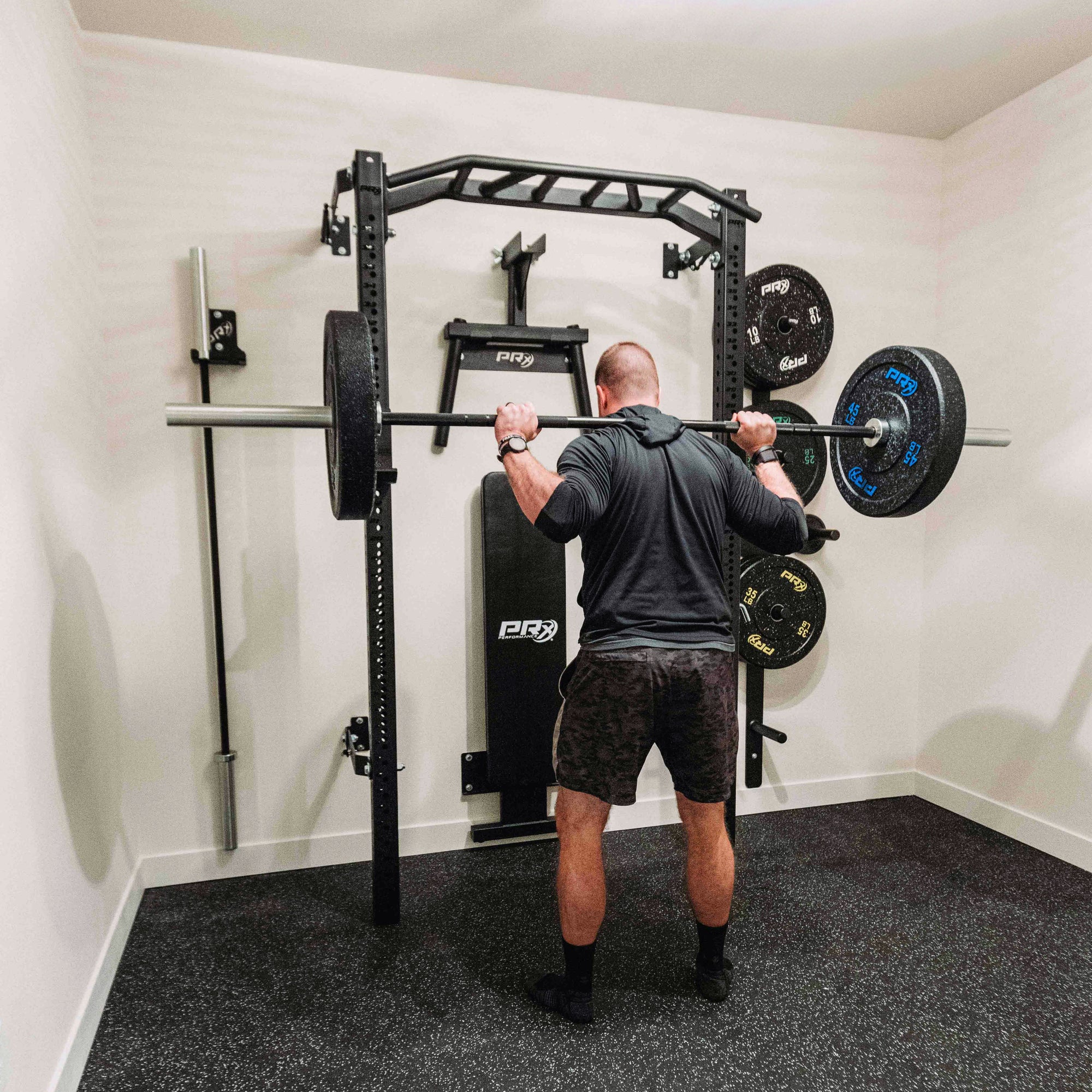 Profile® PRO Squat Rack with Multi-Grip Bar - PRx Performance