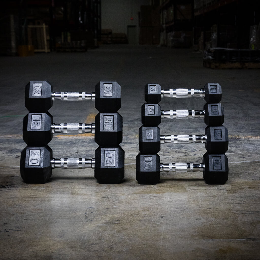 PRx Rubber Hex Dumbbells Sets – PRx Performance